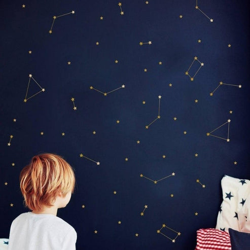 Starry Night Wall Decal - Outer Space Kids Deco - Just Kidding Store